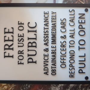 Police Box Windows 3d Printed Blue and White 7.25x9.5 - Etsy