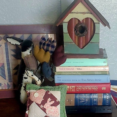 Primitive Black Cat,stuffed Cat,cat Lover Decor,halloween Decor,black ...