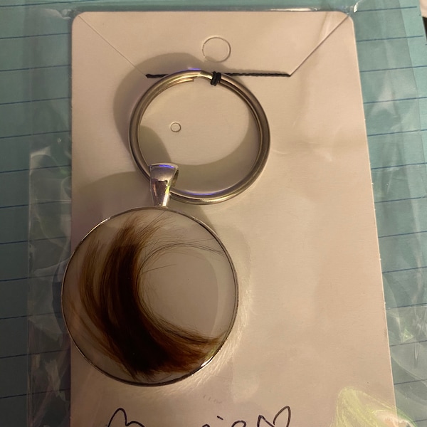 Hair Keychain, Pet Fur Keychain, Pet Fur Memorial, Pet Memorial ...