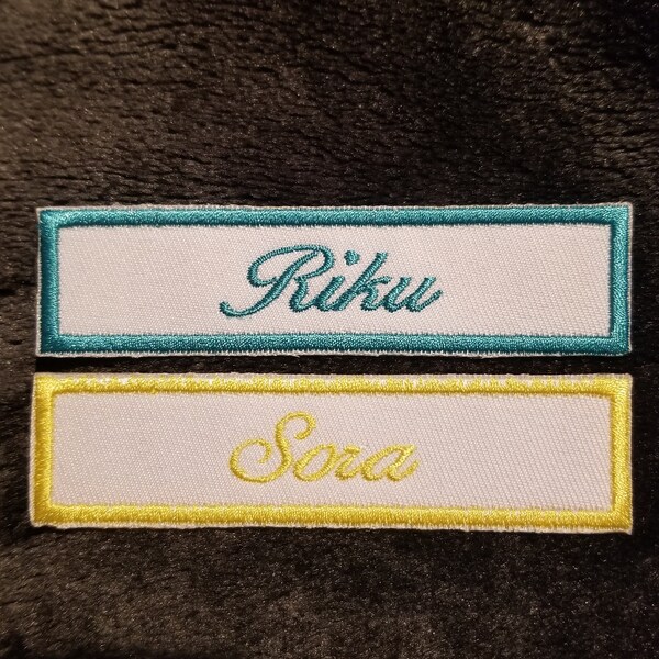 1"x4" Custom Embroidered Name Tag Motorcycle Personalized Biker Patch ...