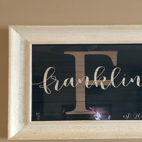 Family Name Printable-customized Last Name Family Sign-wooden Custom ...