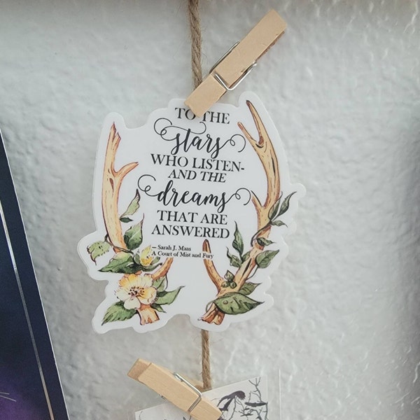 ACOTAR Fandom Sticker, ACOMAF YA Bookish Sticker, to the Stars Who ...