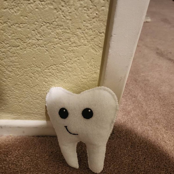 Tooth Shaped Pillow With Personalized Pocket Tooth Fairy - Etsy