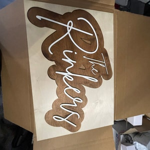 Wooden Name Sign Layered Name Sign Custom Name Wood Sign - Etsy Canada