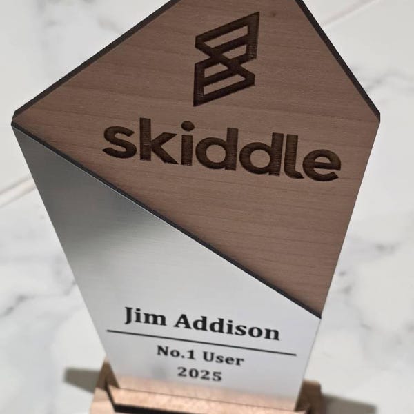 Engraved Trophy Award With Logo & Wording for Schools, Football, Dance ...