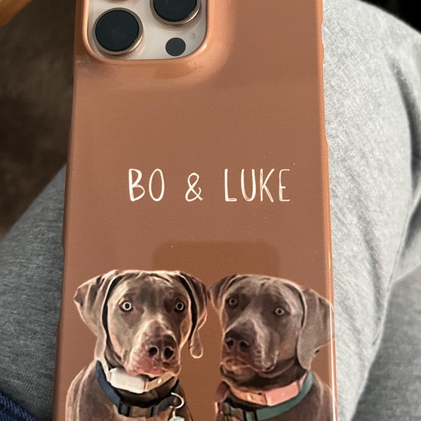 Custom Pet Phone Case Using Pet Photo + Name Custom Dog Phone Case ...