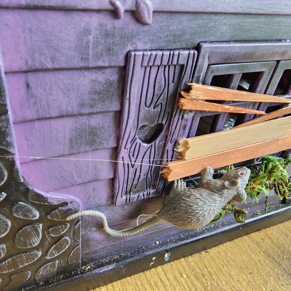 Miniature Rat,halloween Miniatures,halloween Dollhouse,fairy Garden ...