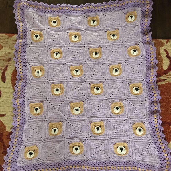 CROCHET PATTERN + VIDEO | Crochet Bunny Blanket Pattern | Crochet ...