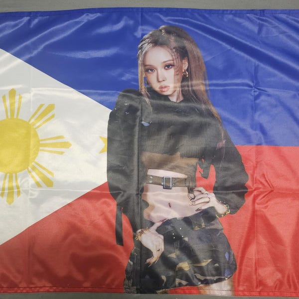 TWICE Im Nayeon USA Kpop American Flag Patriotic Tiktok Meme Trendy Room Tapestry Fanmade Subtle ...