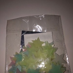 Glowing Stars, Glow in the Dark, 100pcs Star, Star Stickers, Wall ...