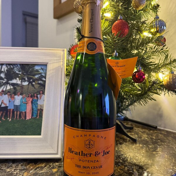 Custom Tiffany & Co. Wine Bottle Labels for Bachelorette Party, Bridal ...