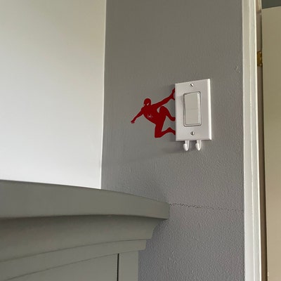 Spiderman Wall Vinyl Decal / Superhero Inspired Light Switch - Etsy