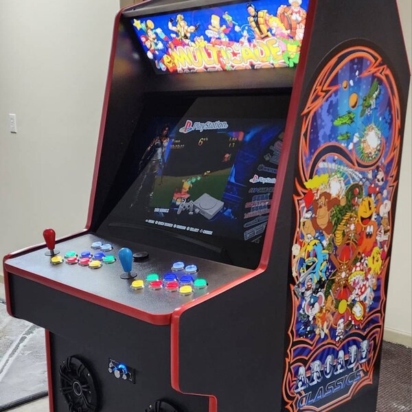 Mame Multicade Classics Side Art Arcade Cabinet Graphics Decals ...
