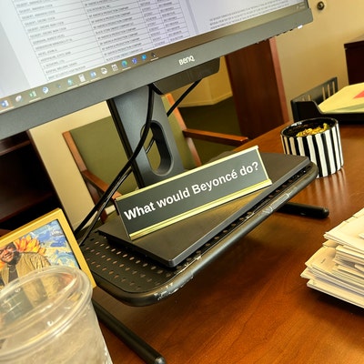 Custom Engraved Desk Name Plate Funny Desk Sign Boss Gag Gift - Etsy