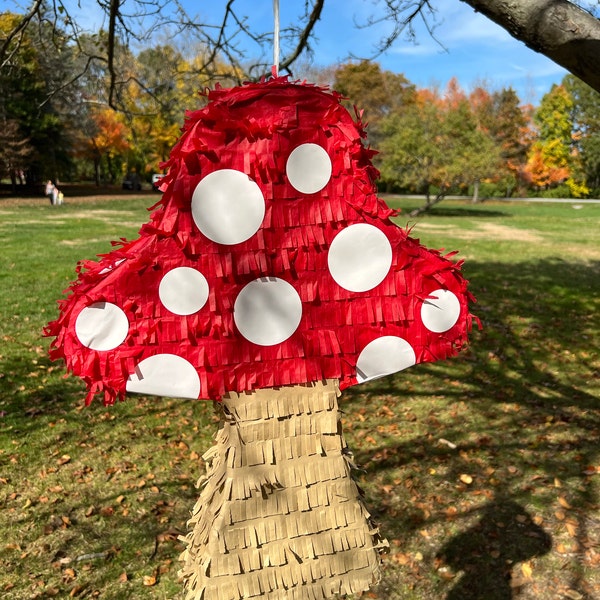 Adorable Pink Mushroom Pinata, Ideal for Fairy Tale and Enchanted ...