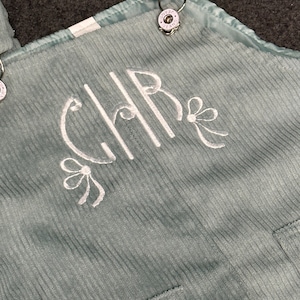 Bow Monogram Topper Satin Stitch Machine Embroidery Design - Etsy