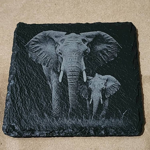 Highland Cow PNG, Digital File, Laser Engrave File, Slate Coaster, PNG for Laser Engraving on ...