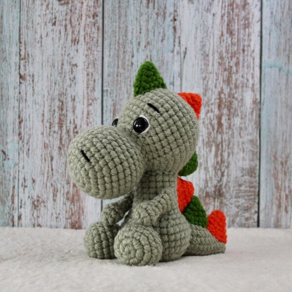 PATTERN: Spike the Stegosaurus - Crochet Dinosaur Pattern - Amigurumi ...