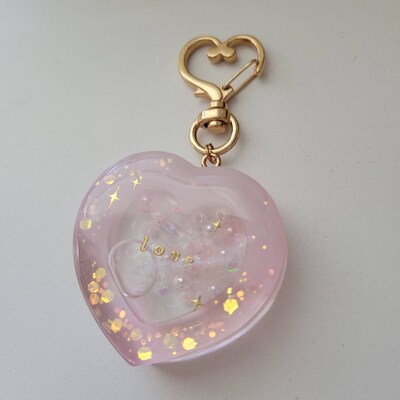 Handmade Custom Pudding Resin Shaker & Storage Case kawaii Keychain ...