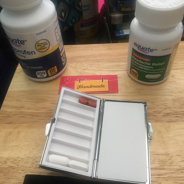 Personlized Pill Case, Custom Pill Case, Pill Case, 7 Day Pill Box ...