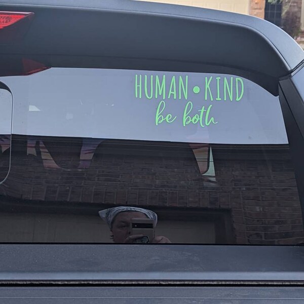 Humankind Be Both, Decal, Laptop Stickers, Vinyl Decal, Decals, Car ...