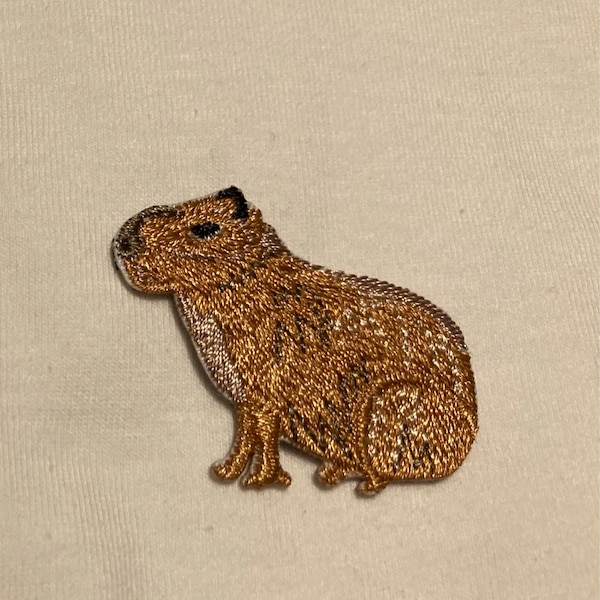 Iron-on Capybara Patch/nature Animal Badge/capybara Badge/decorative Patch/diy Embroidery ...