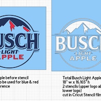 Busch Light Apple SVG and PNG. Cricut Compatible - Etsy Canada