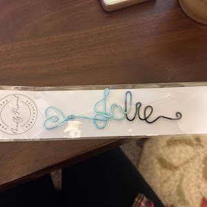 Personalized Wire Name Bookmark Name Bookmark Wire Bookmark ...