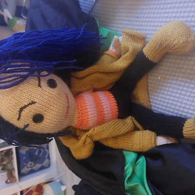 Knitting Pattern for Coraline Doll, Debi Birkin Patterns, PDF Digital ...