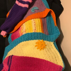 Crochet Colorblock Cardigan Written Pattern Beginner-friendly - Etsy