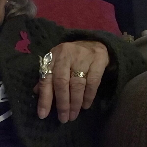 Hare Ring Sterling Silver Handmade - Etsy