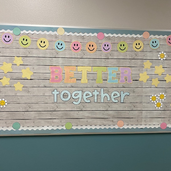 Better Together Bulletin Board Kit: Back to School Classroom Decor ...