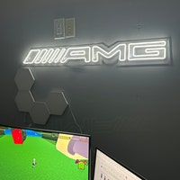 Amg Car Neon Sign / Neon Sign / Logo Neon Sign / Neon Sign Bedroom ...