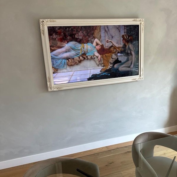 Baroque Shabby Chic Style Wood Frame,distressed White Frame,photo Frame ...