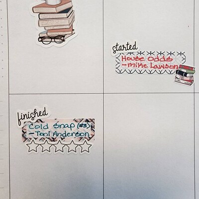 Reading Challenge Planner Stickers Reading Planner Stickers - Etsy