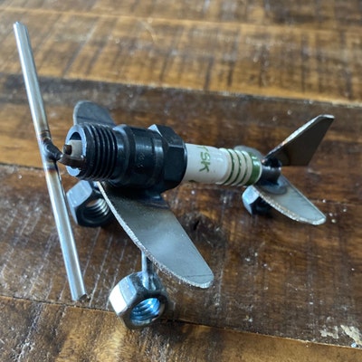 Spark Plug Metal Airplane Handmade WW1 WW2 - Etsy