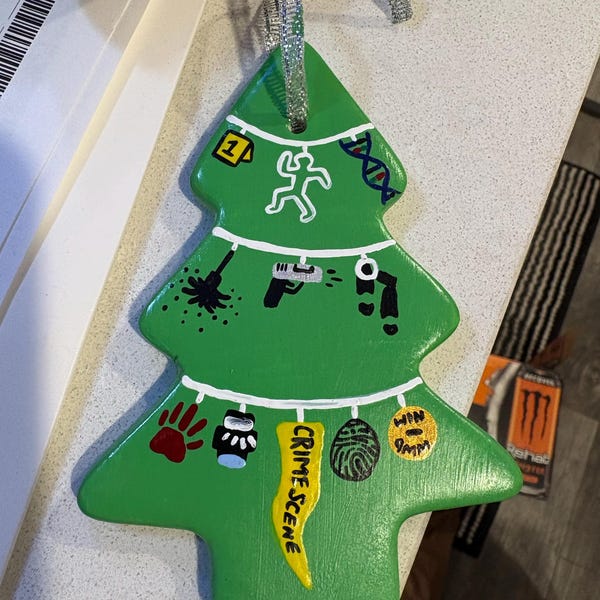 Crime Scene Elements Snowflake- Crime Scene- Crime Scene Ornament ...