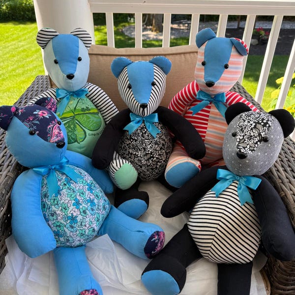 Memory Bear Pattern, Keepsake Bear, Memory Bear, Memorial Bear, Bear ...