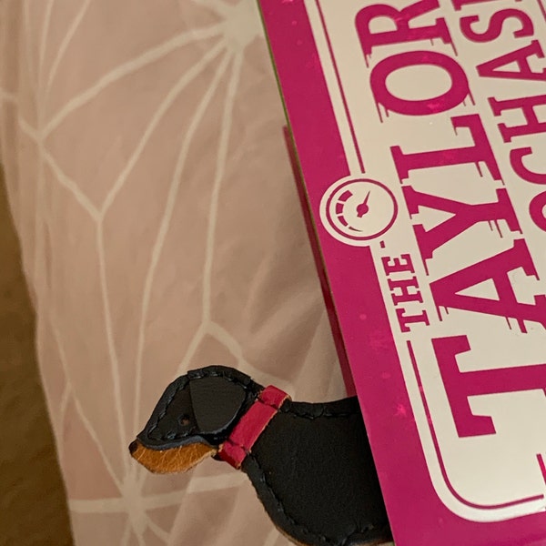 Sausage Dog Bookmark, Custom Leather Bookmark, Miniature Dachshund Gift ...