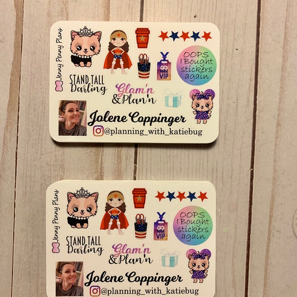 Custom Contact Cards on Premium Matte Sticker Paper - Etsy