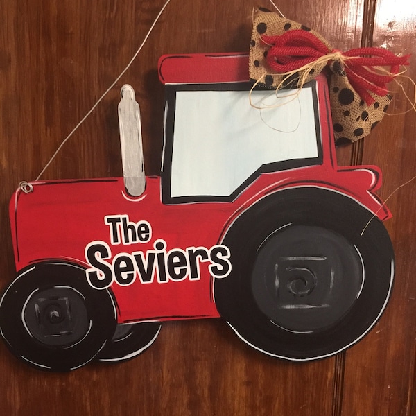 Tractor Front Door Decoration Hanger Hanging Wreath Hang - Etsy