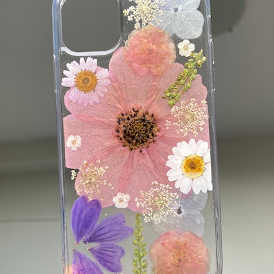 Handmade Phone Case/ Pressed Flower Phone Case/ Preserved Flower Phone ...