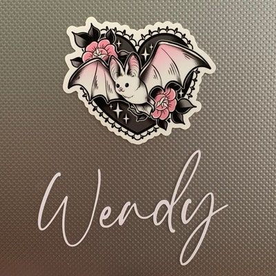 Little Bat Vinyl Sticker - Etsy