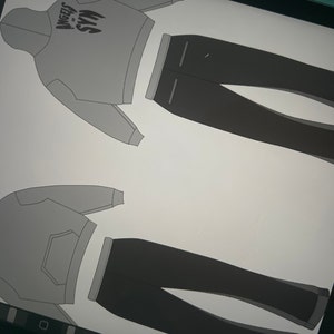 Streetwear Tech Pack Flared Sweatpants Mockup Streetwear Vector ...