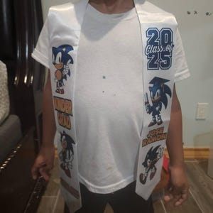 Sonic Pre-k Kindergarten Elementary Personalized Graduation Stole - Etsy