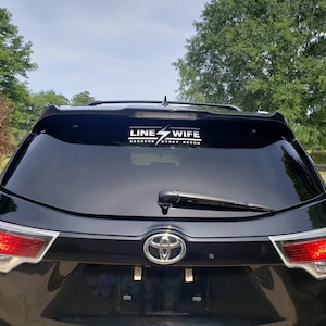 Line Wife Decal | Line Life Decal | Linewife Decal | Lineman Wife Decal ...