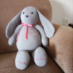 Memory Bunny // Keepsake Bunny // Custom Order Stuffed Bunny - Etsy