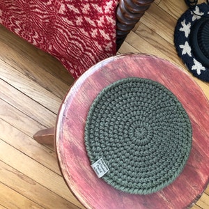 Rustic Round Trivet Crochet Pattern, Farmhouse Hot Pad Crochet Pattern ...