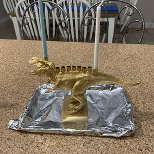 Dinosaur Menorah - Etsy