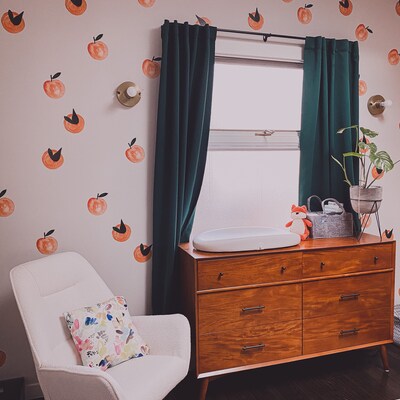 Peaches Decal, Peach Decal, Peach Wall Sticker, Peach Decals, Peach ...